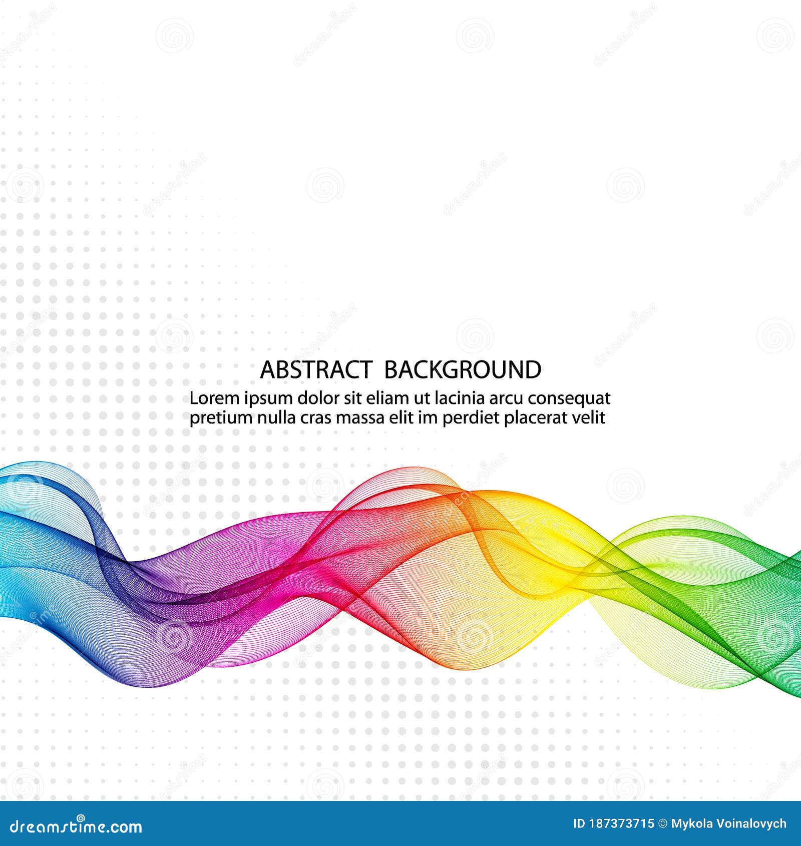 Horizontal Wave, Flow Color Wave Design, Abstract Background Stock ...