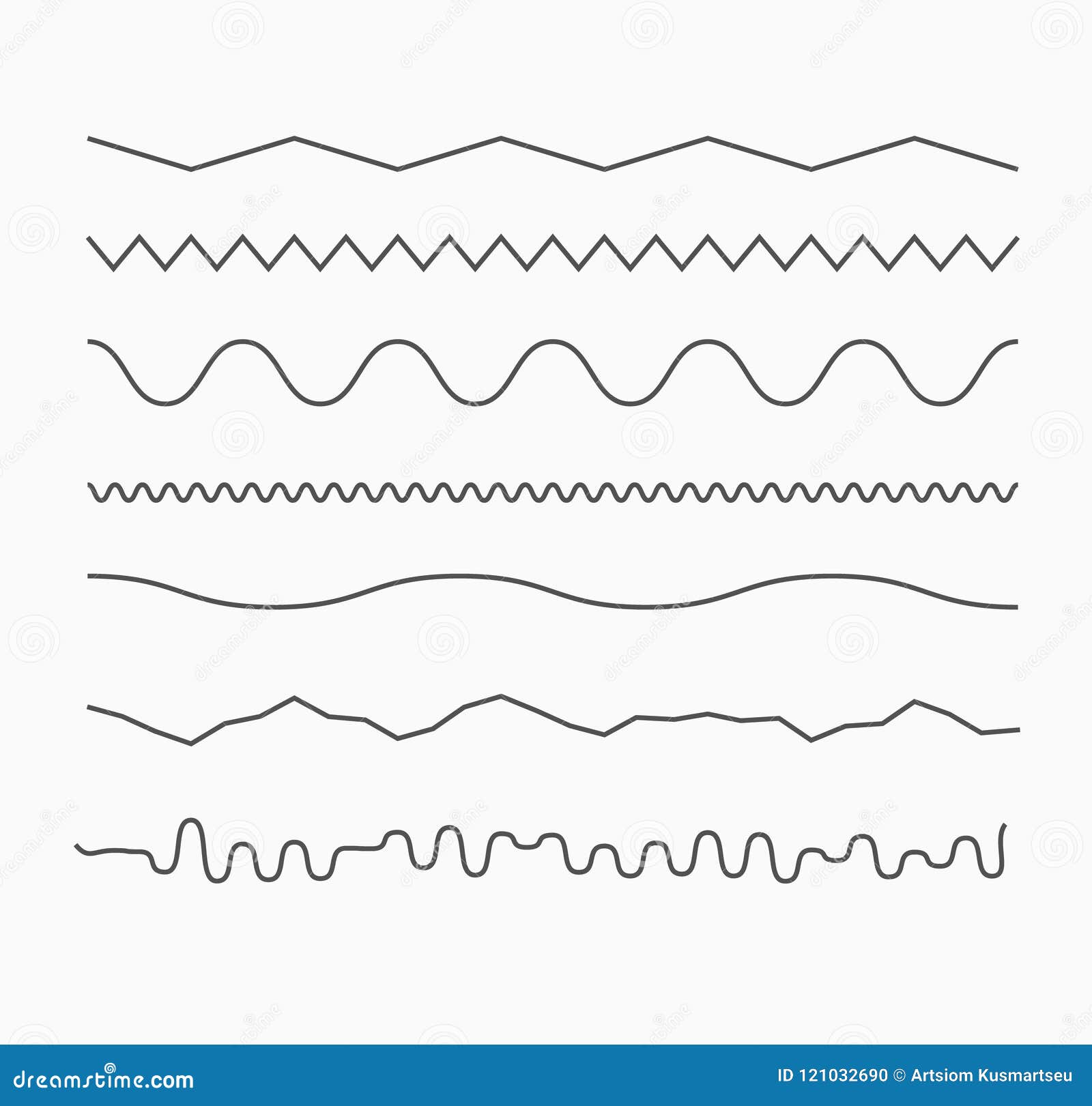 Horizontal Wave Lines On A Blue Background Of Geometric Hexahedrons ...