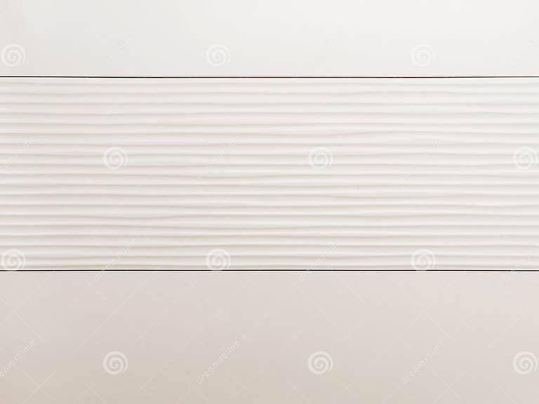 Horizontal Waves on White Wall. Interior Design Stock Image - Image of ...