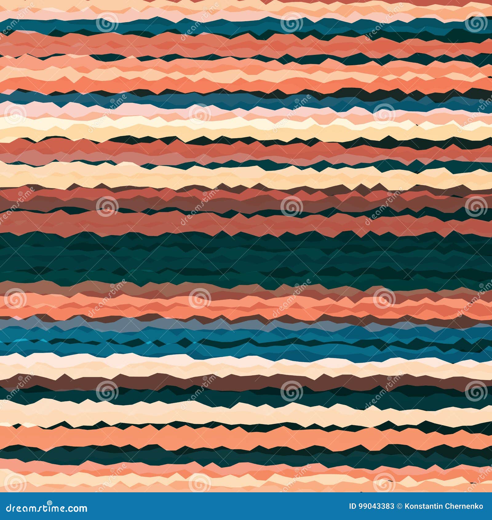 Horizontal 3d Wavy Abstract Background. Blobs Wallpaper Stock ...