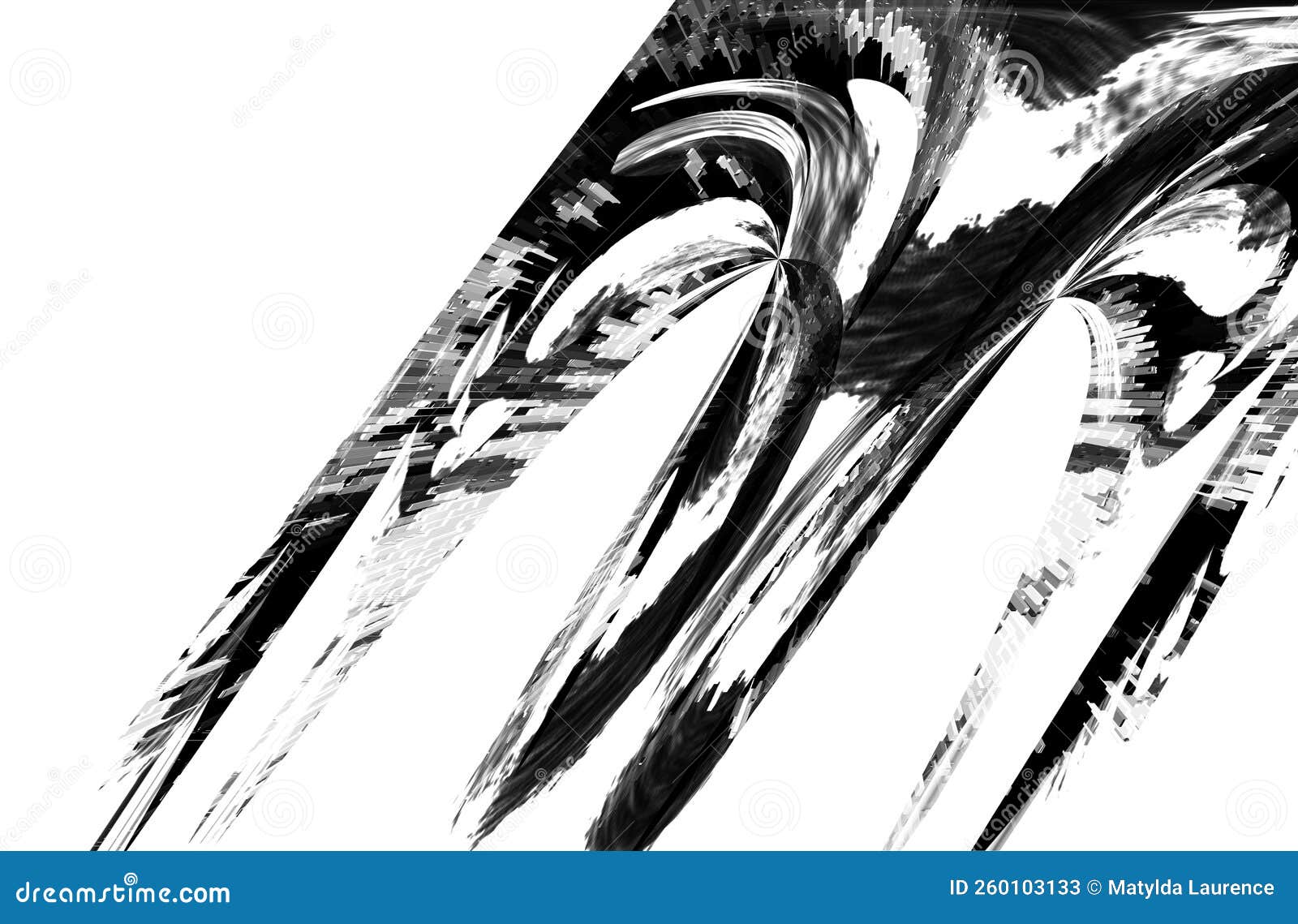 Black and White Graphic Design. Blends of Color Stock Illustration ...