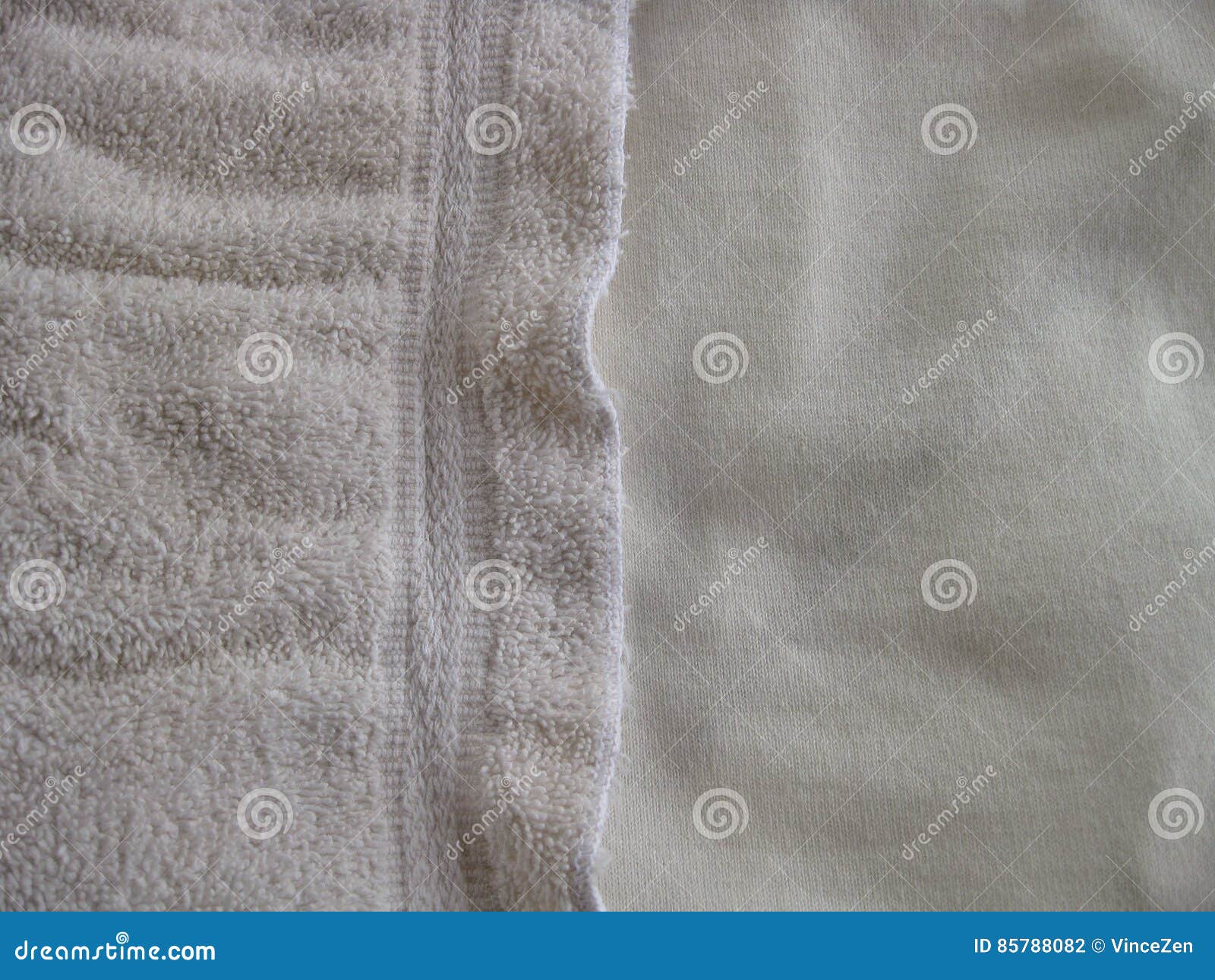 Horizontal White Cloth Background with Smooth and Nubby Textures and ...