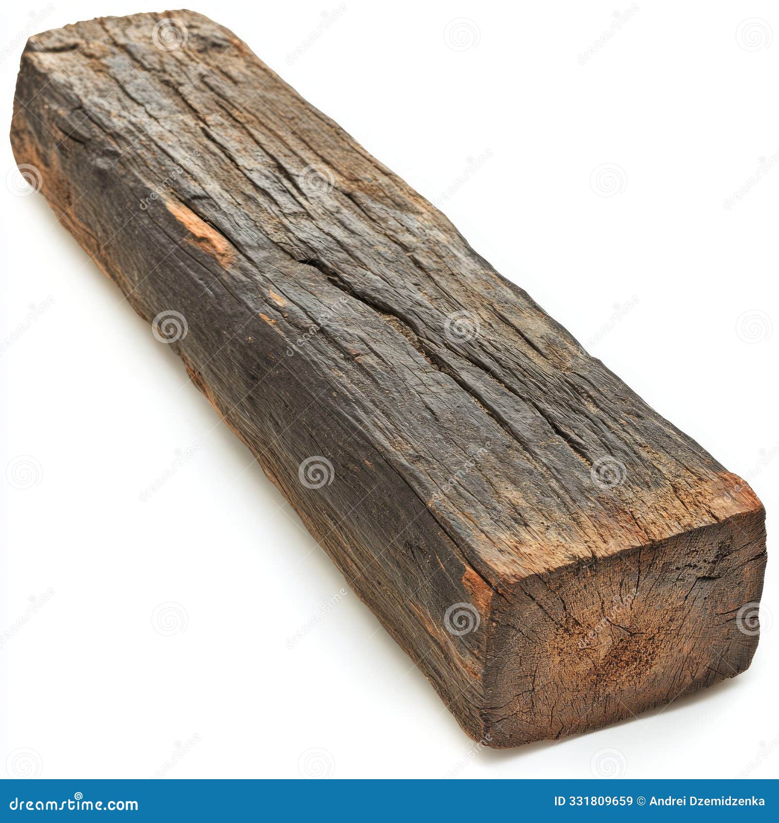 Horizontal Wooden Trunk Lying on Transparent Background Stock Image ...