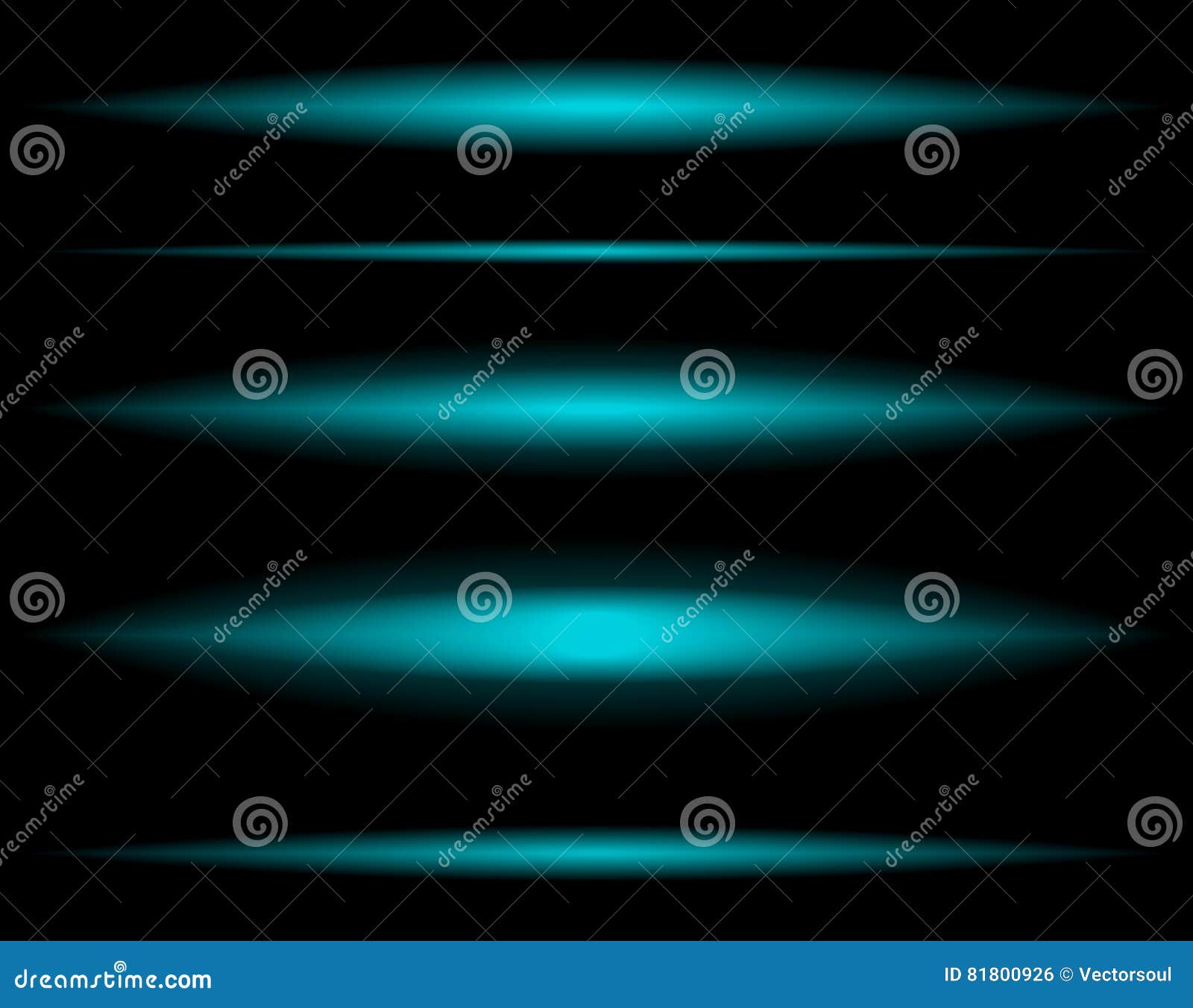 Horizontale Lichtstrahlen, Die Zu Transparentem Verblassen Vektor ...