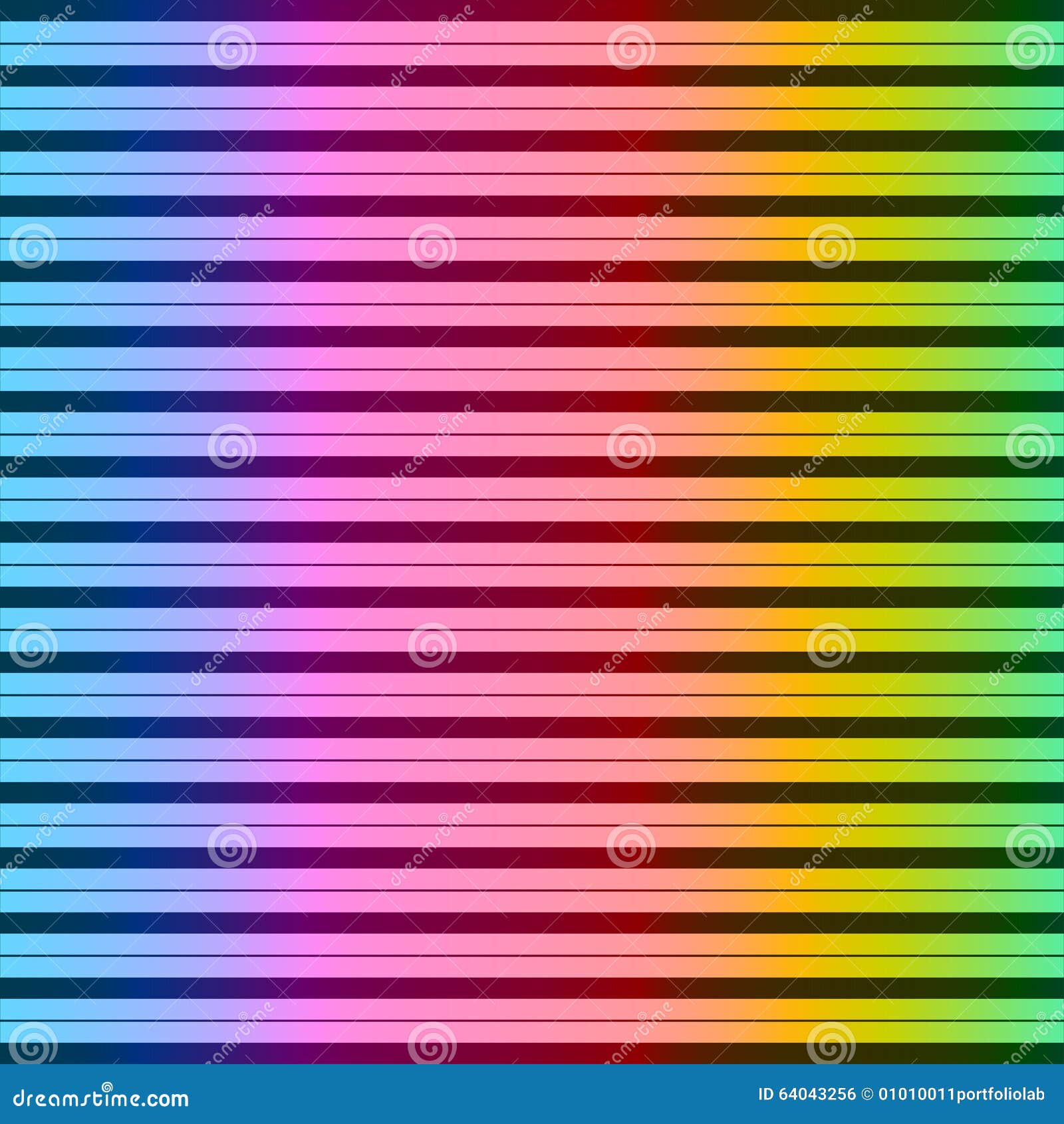 Horizontale lijnen stock illustratie. Illustration of regenboog - 64043256