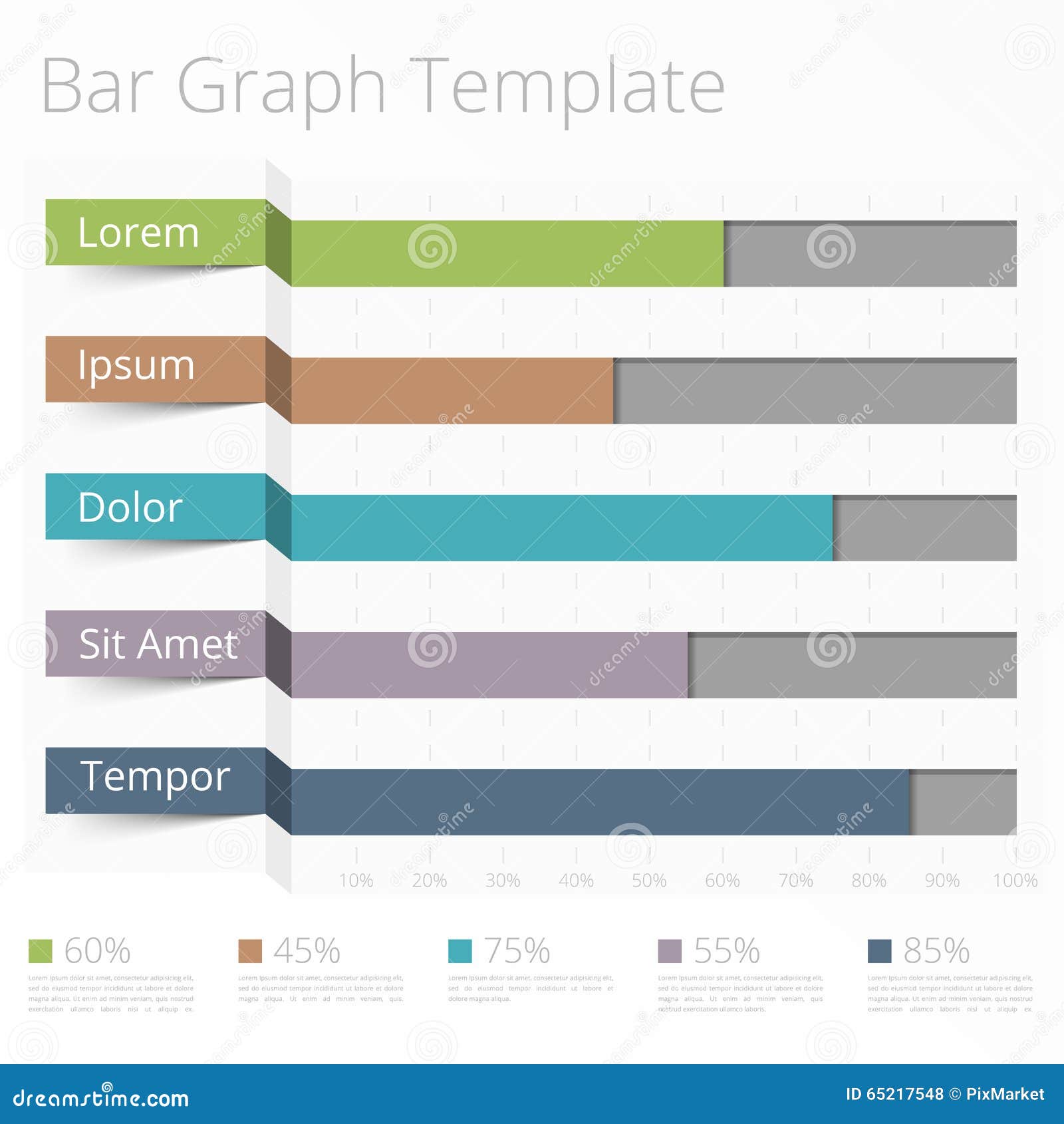 Horizontales Balkendiagramm Vektor Abbildung - Illustration von wahl ...
