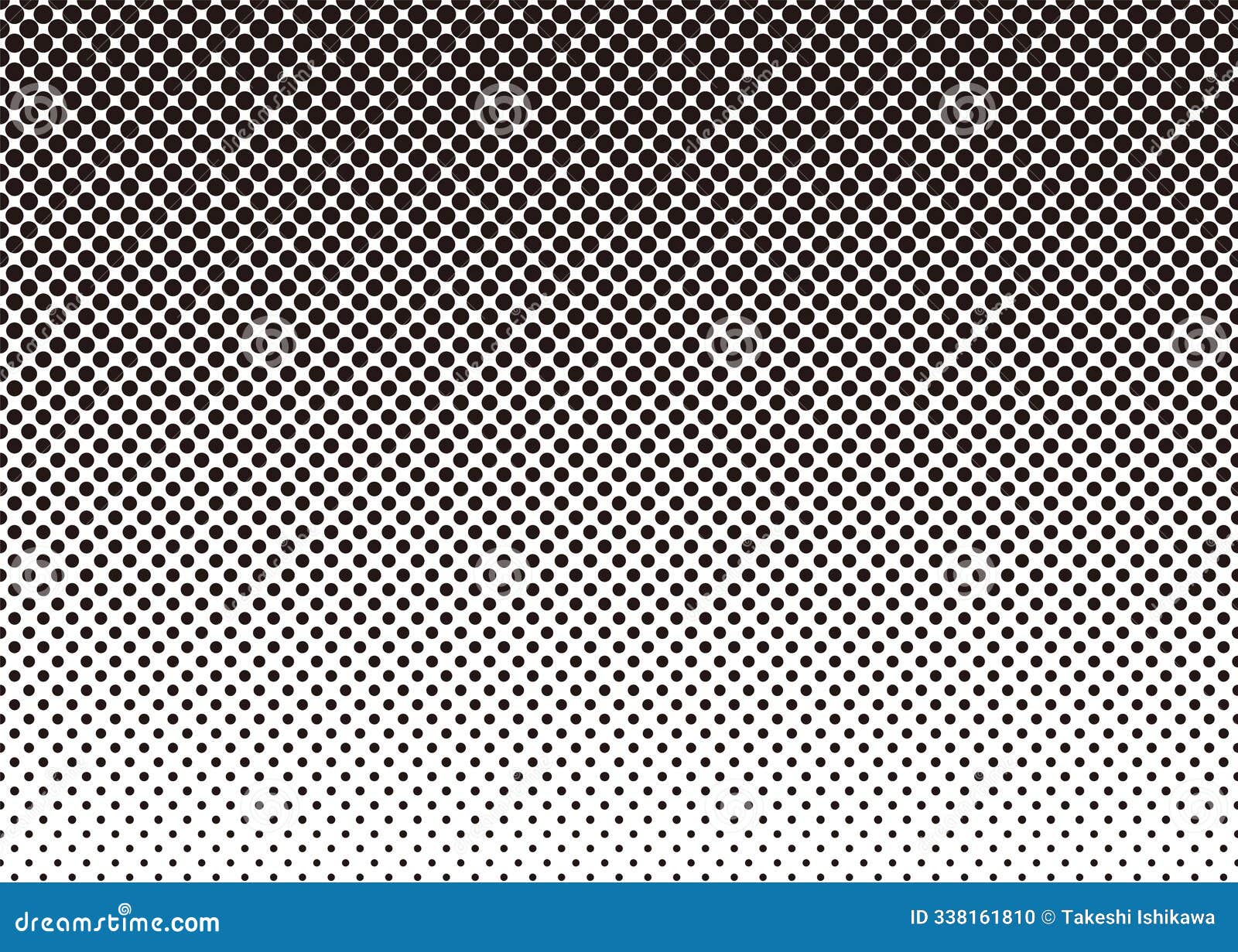 Horizontally Repeatable Seamless Rectangle Monochrome Halftone ...