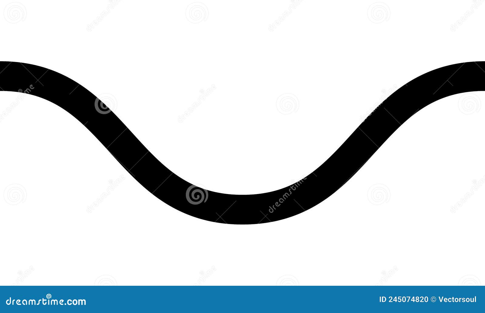 Horizontally Repeatable Wavy, Waving, Wave, Billowy and Zig-zag Line ...