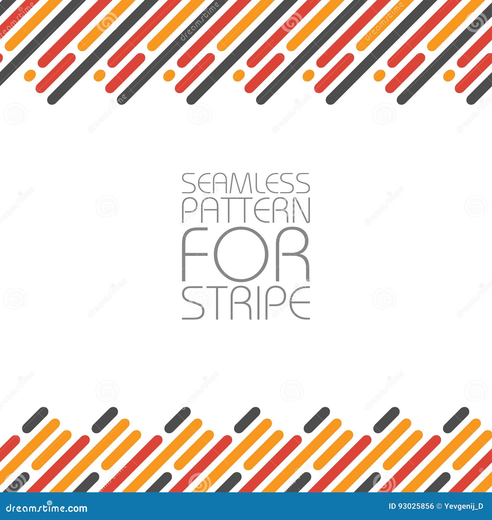 Horizontally Seamless Pattern with Parallel Lines in Three Colors for ...