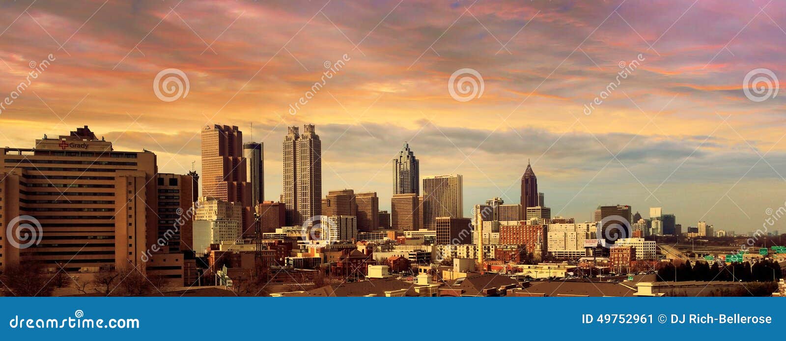 Horizonte De La Ciudad De Atlanta Foto editorial - Imagen de atlanta ...
