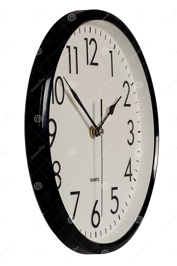 Horloge analogique simple image stock. Image du countdown - 5489735