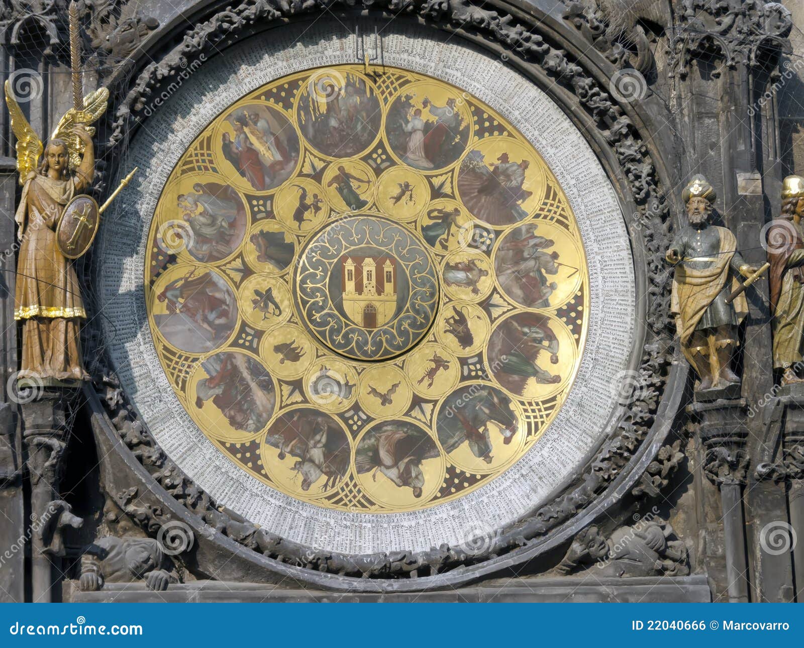 Horloge Astronomique Prague Photo stock - Image of historique, vieux ...