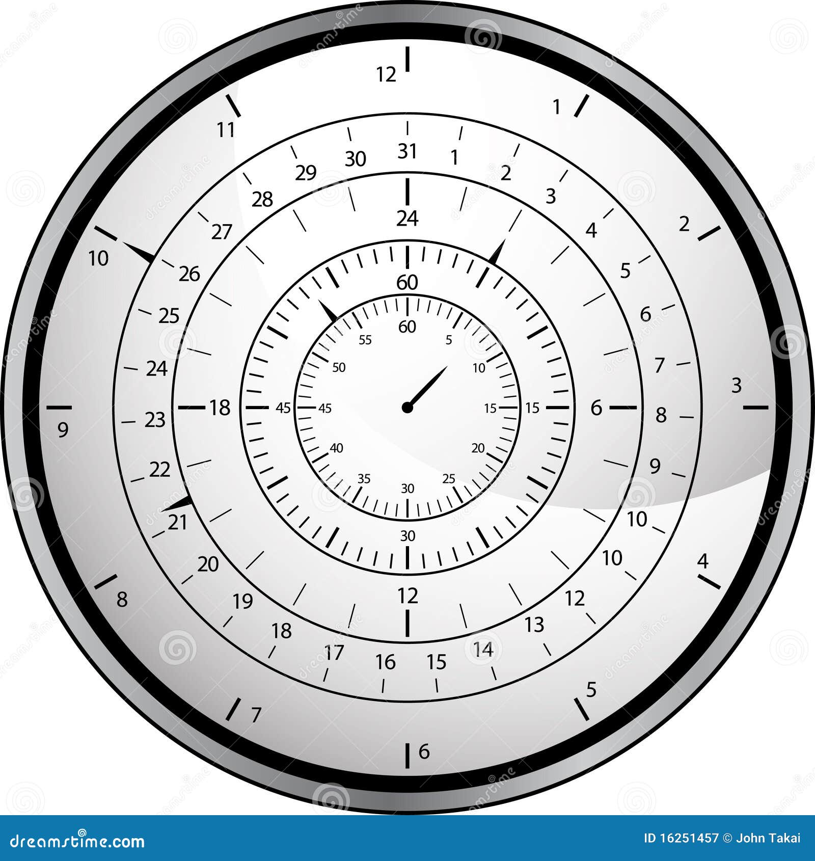Horloge de pointe illustration de vecteur. Illustration du deuxièmement ...