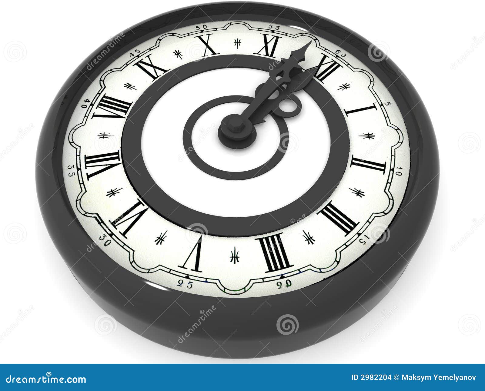 Horloge. Minuit illustration stock. Illustration du main - 2982204