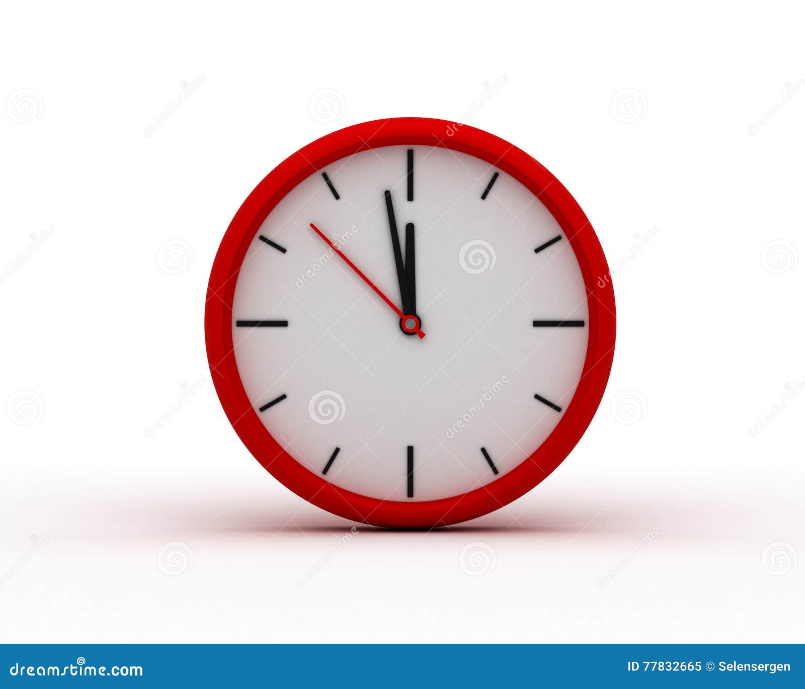 Horloge Murale Moderne Rouge Illustration Stock - Illustration du ...