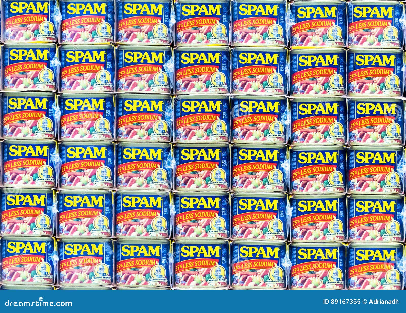 Hormel Brand Spam Lite Cans Editorial Image - Image of full, snack ...