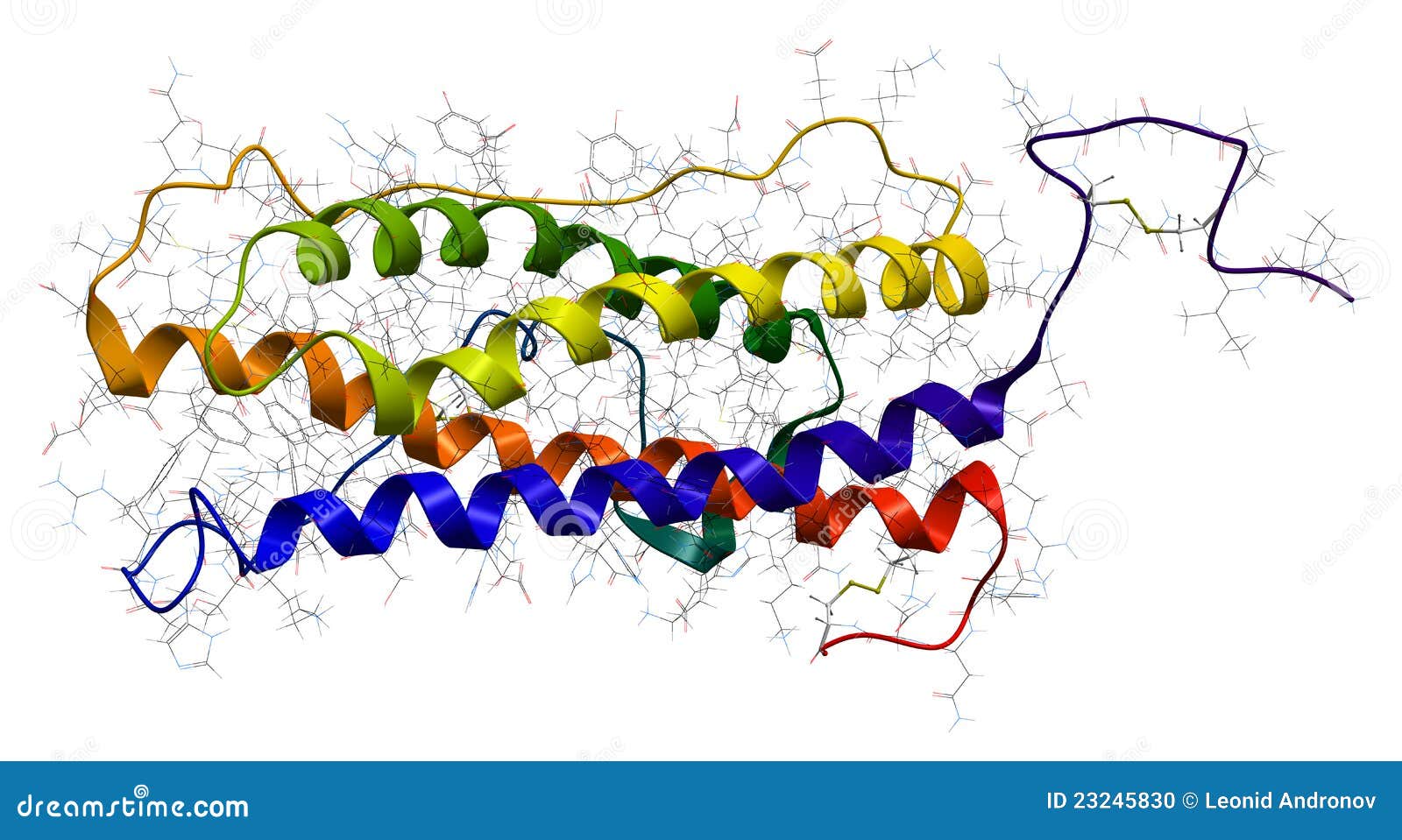 Hormona de la prolactina stock de ilustración. Ilustración de fondo ...