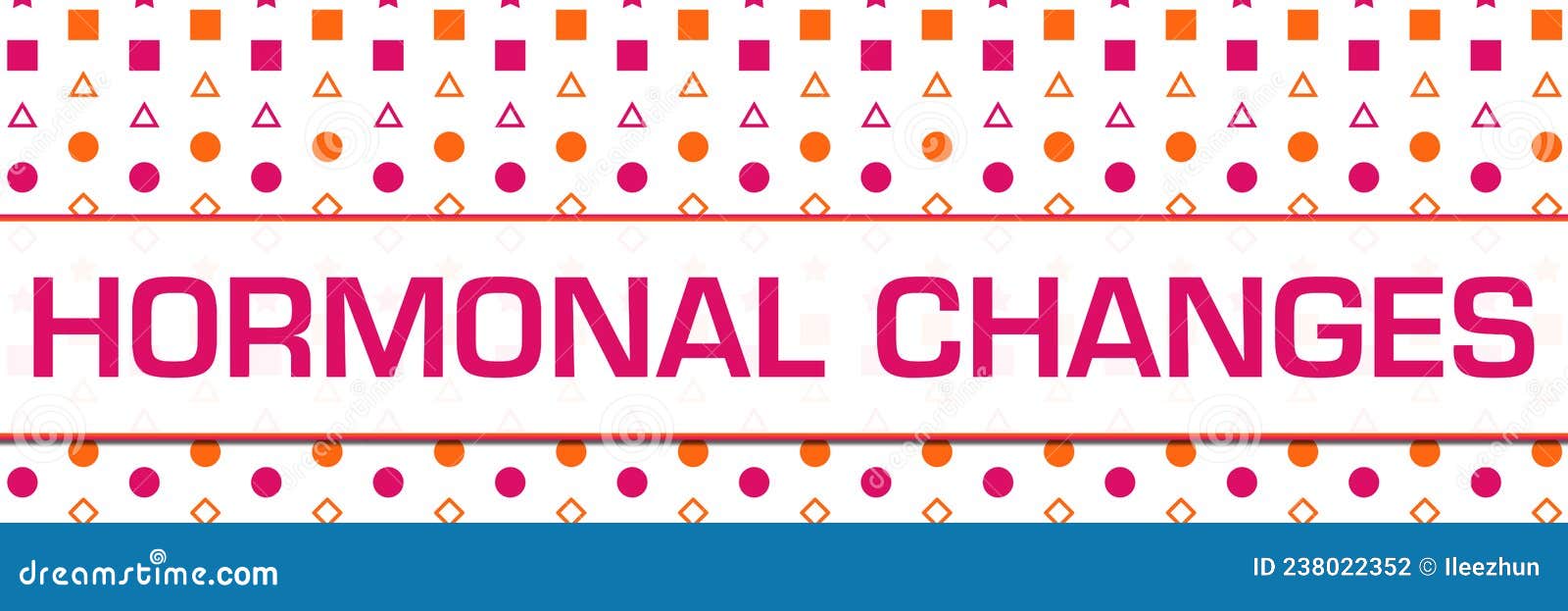 Hormonal Changes Green Blue Shapes Horizontal Royalty-Free Stock ...