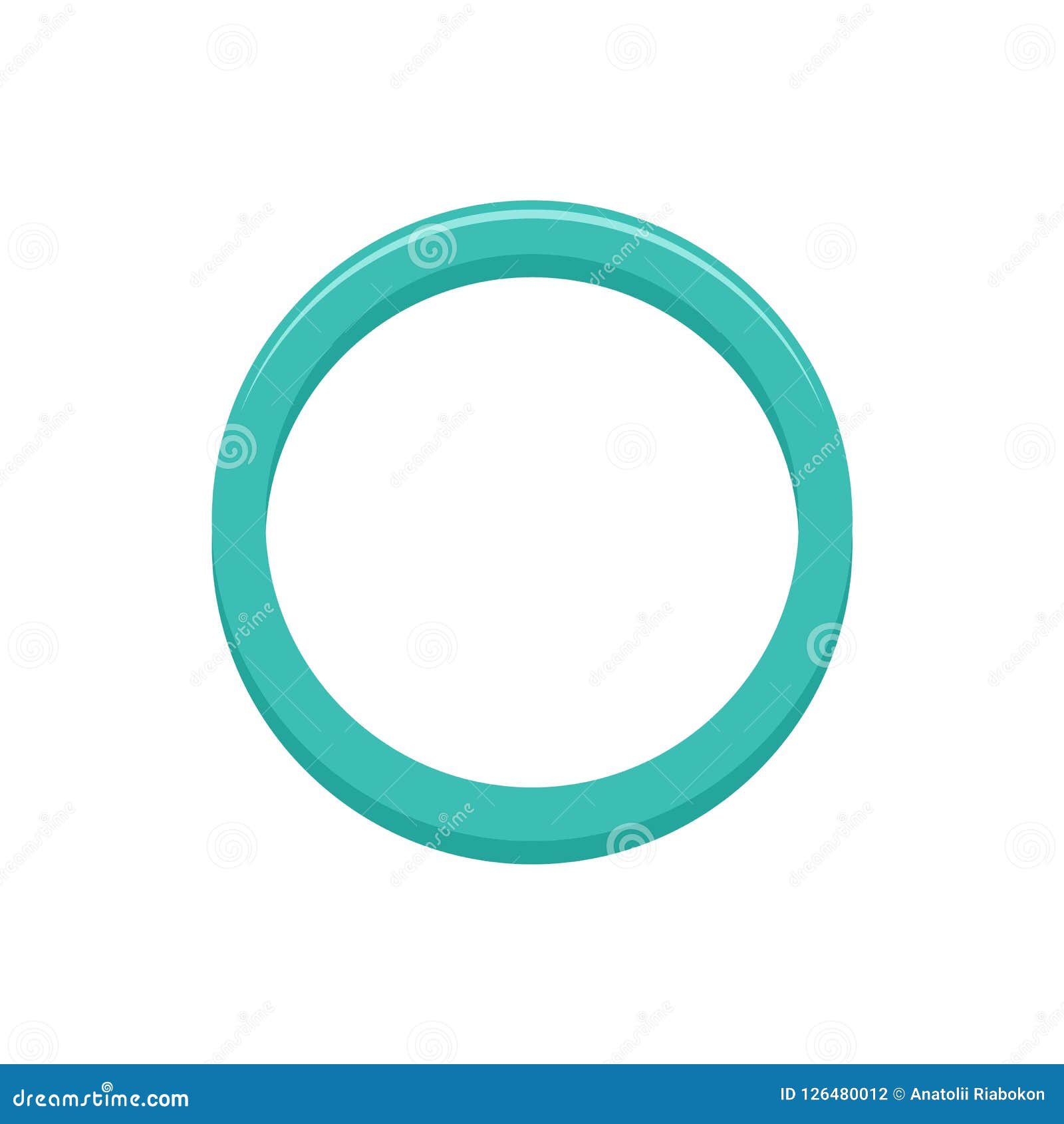 Hormonal Ring Icon, Flat Style Stock Vector - Illustration of injection, condom: 126480012