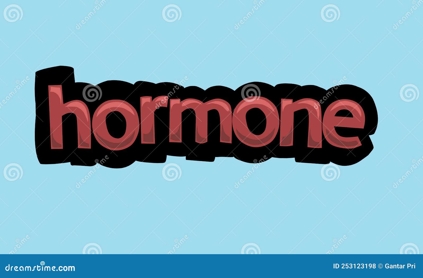 HORMONE Background Writing Vector Design Stock Illustration ...