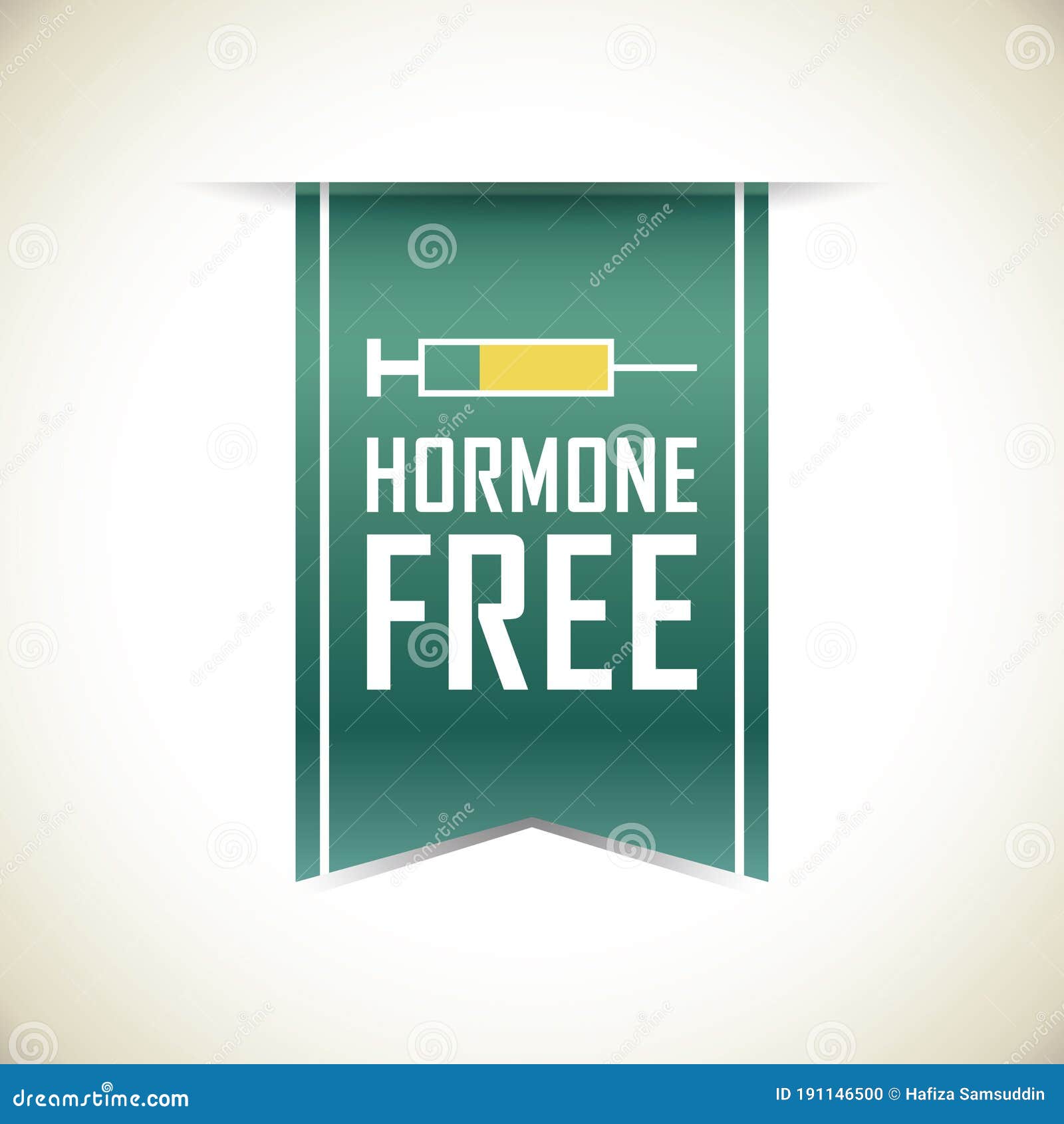 Hormone Free Banner. Vector Illustration Decorative Design Stock Vector ...