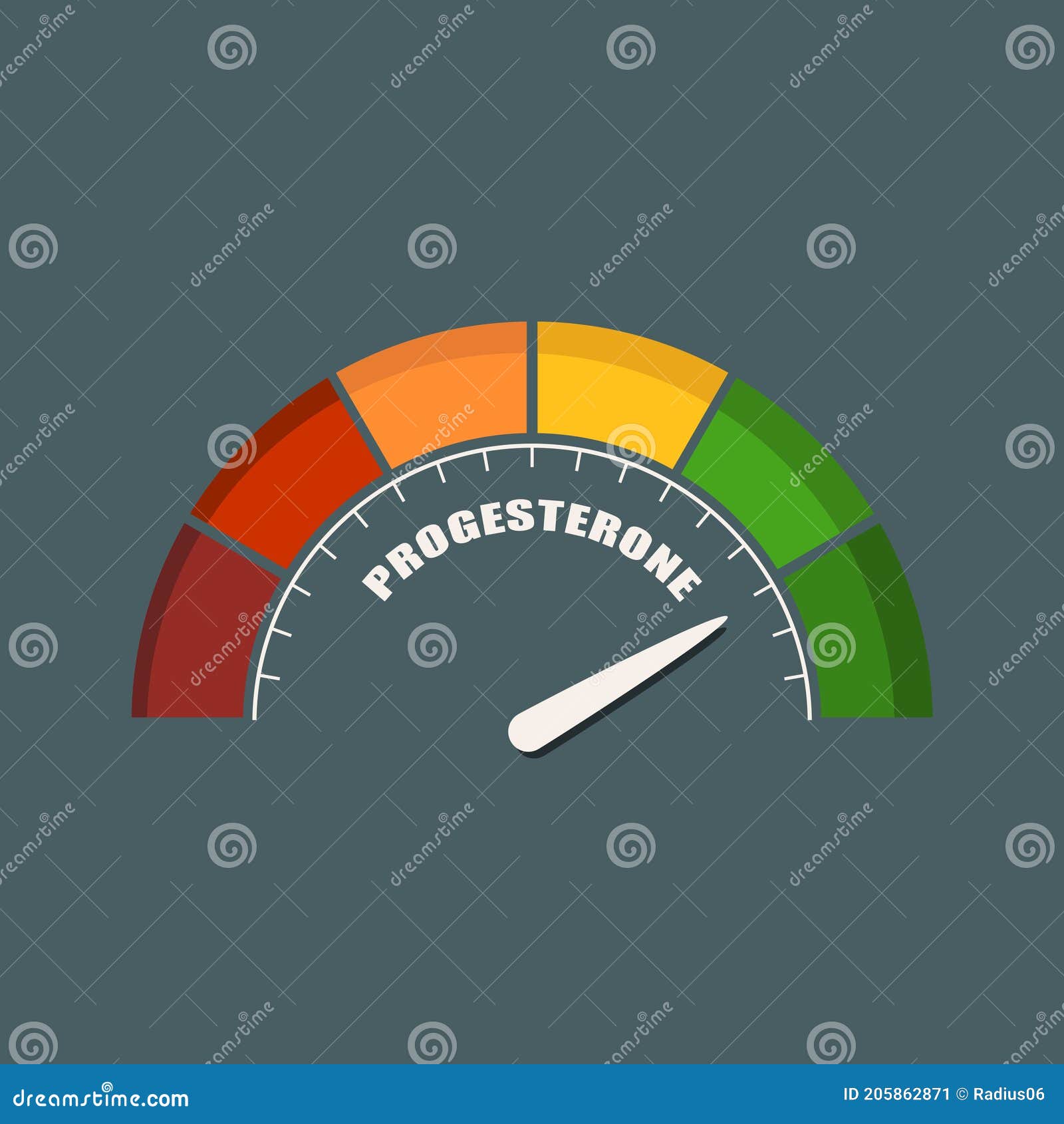 Hormone Progesterone Level. Stock Vector - Illustration of composition ...