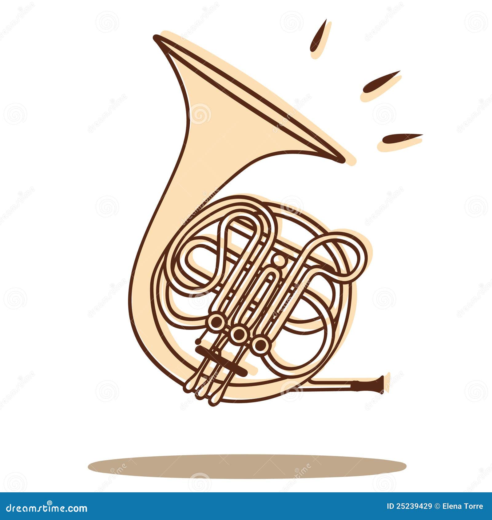 Horn Vector | CartoonDealer.com #25239429