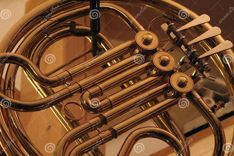 Horn stock image. Image of detail, french, hungup, orchestra - 539653