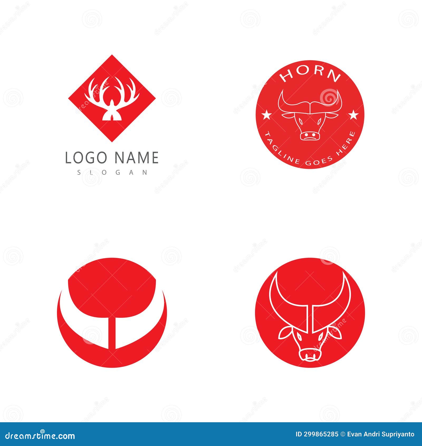 Horn Logo Vector Element and Symbol Design Stock Illustration ...