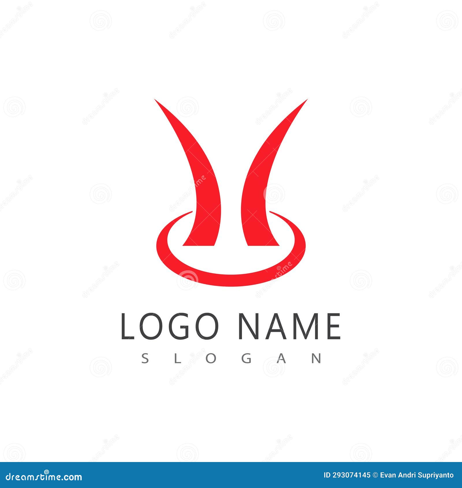 Horn Logo Vector Template and Symbol Stock Vector - Illustration of ...