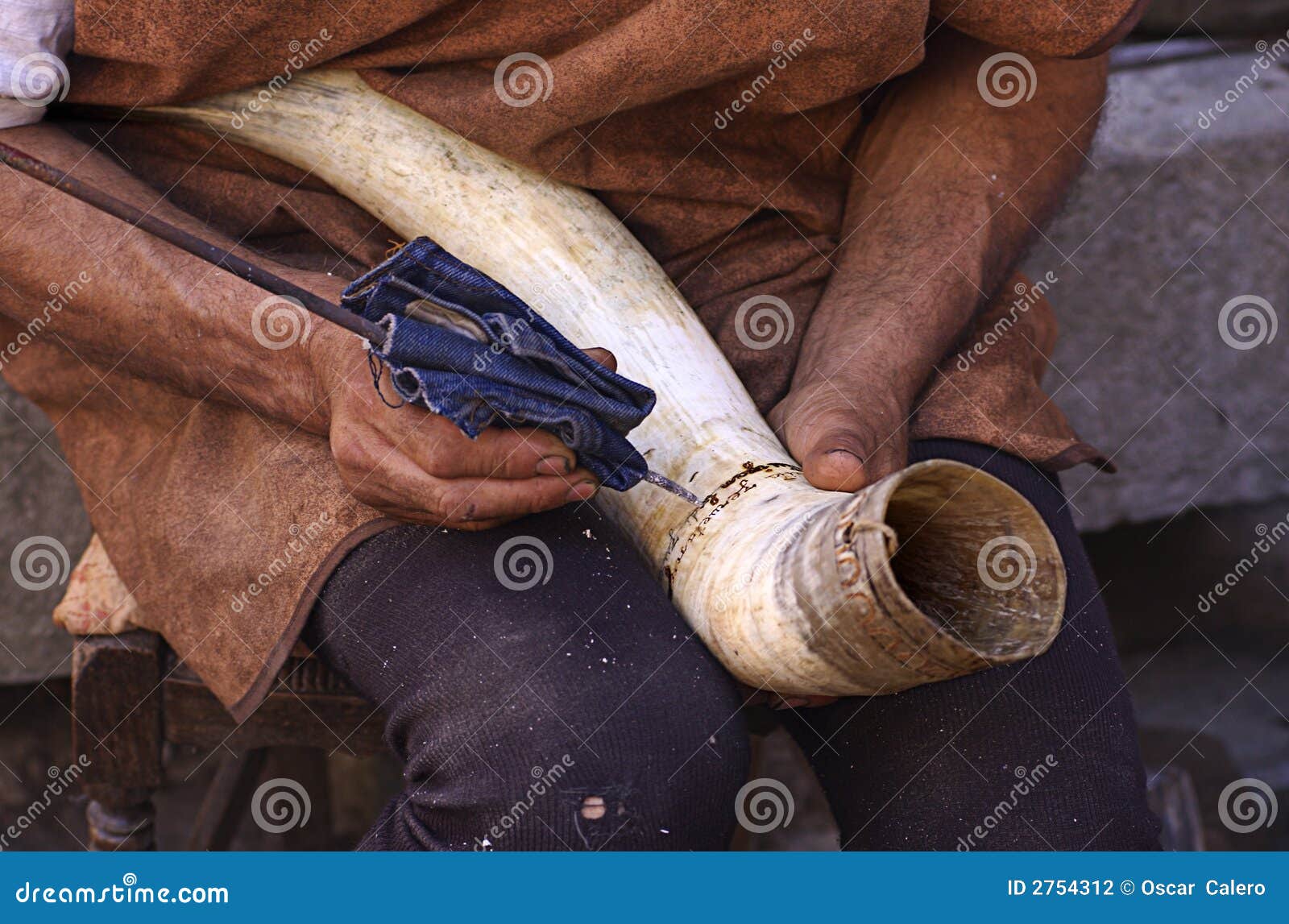 Horn maker stock photo. Image of burn, sound, engrave - 2754312