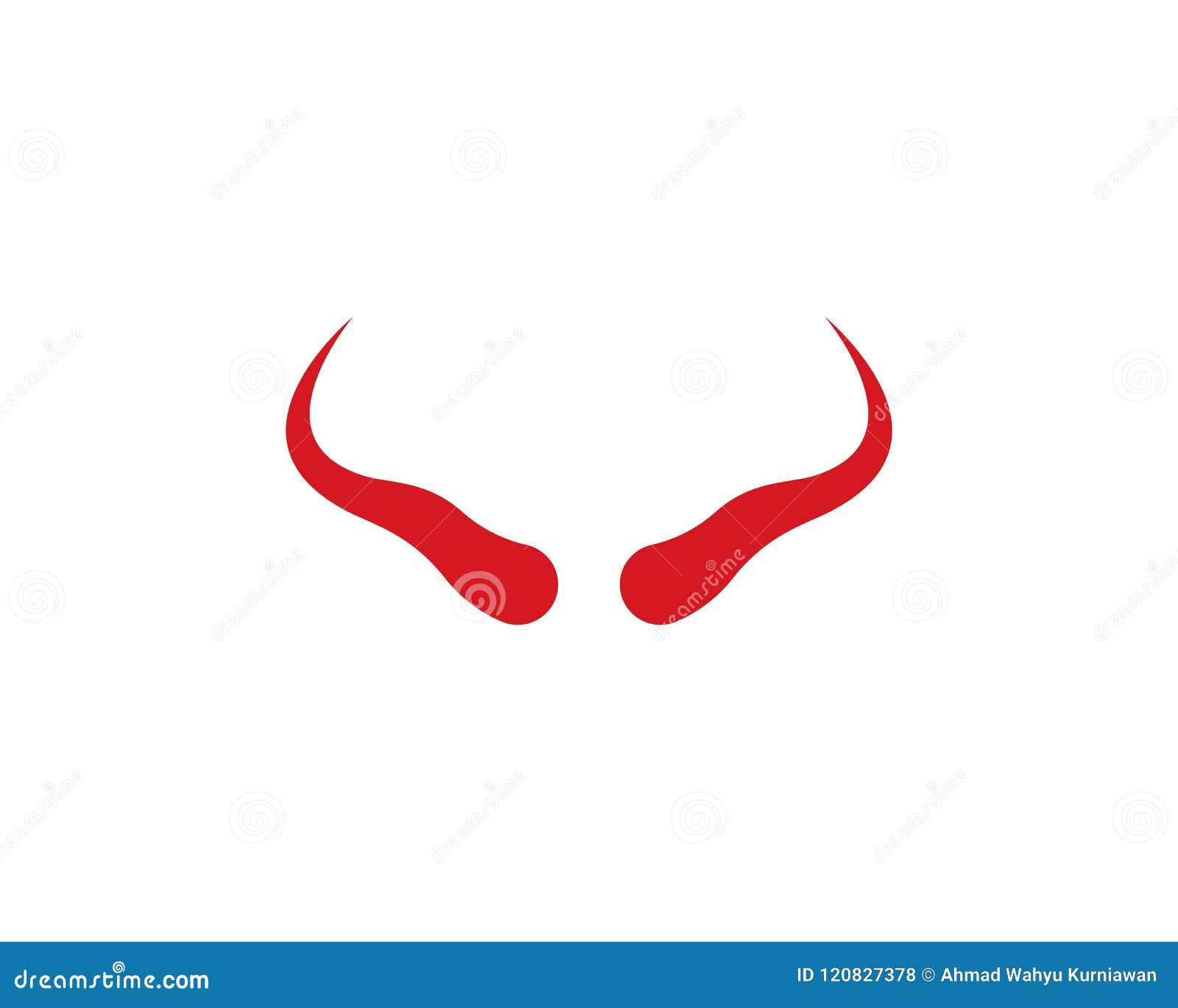 Horn Taurus Logo Template stock vector. Illustration of cartoon - 120827378