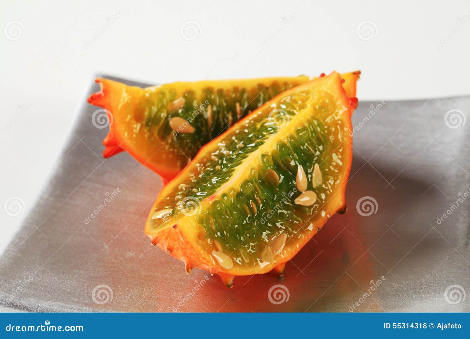 Horned melon stock photo. Image of ripe, silver, exotic - 55314318