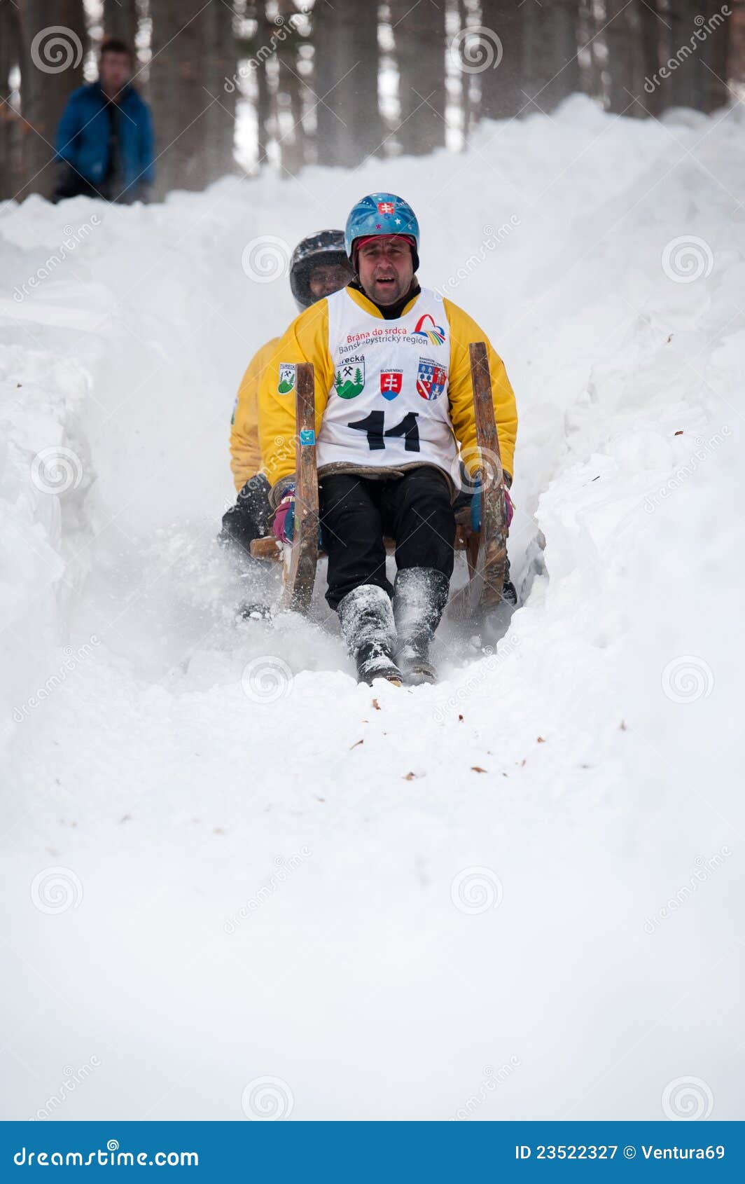 Horned Sledge Race 2012 in Turecka, Slovakia Editorial Photography ...