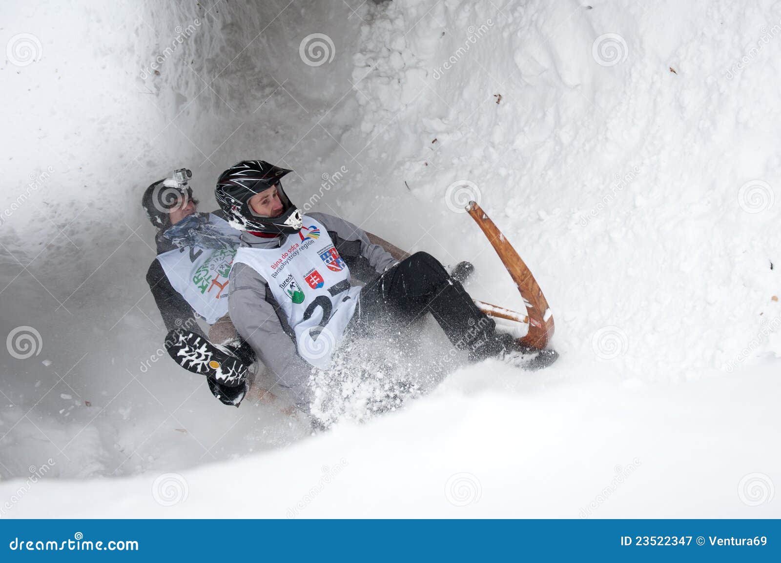 Horned Sledge Race 2012 in Turecka, Slovakia Editorial Photography ...