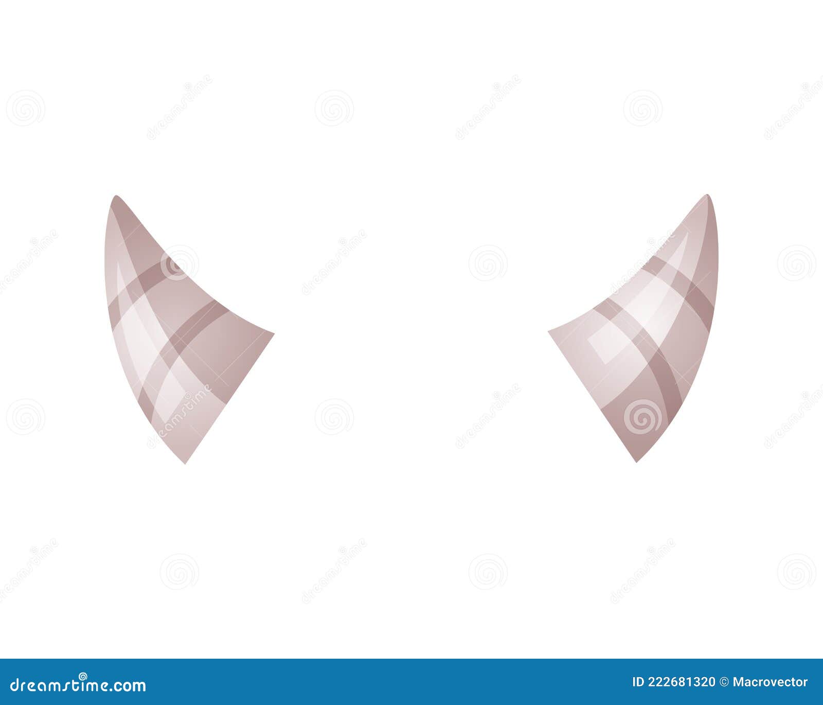 Cartoon Ram With Horns. Wooly Cute Male Farm Animal Stay. Vector Trendy ...