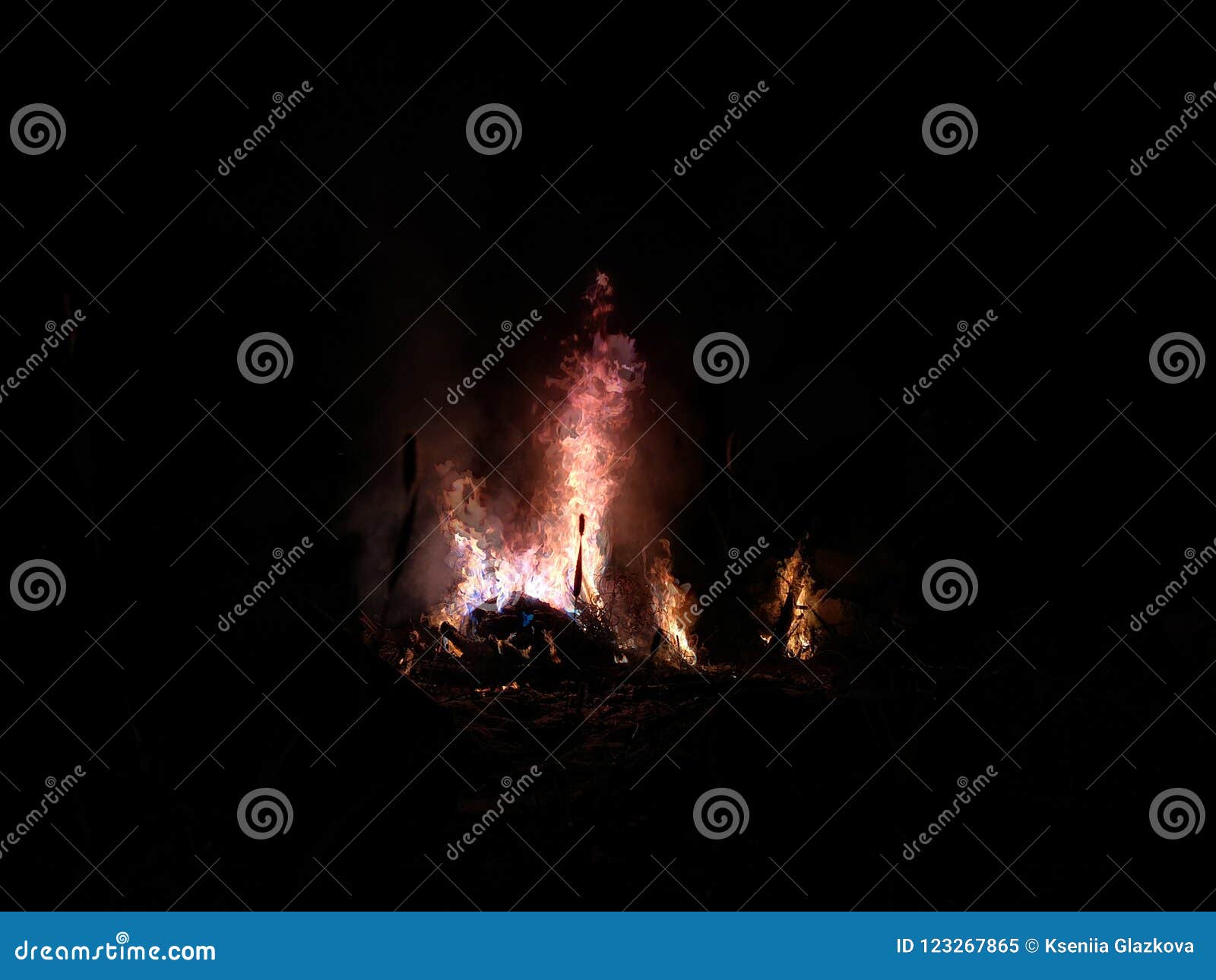 Horns of the Devil. Hell Fire Stock Image - Image of form, element ...