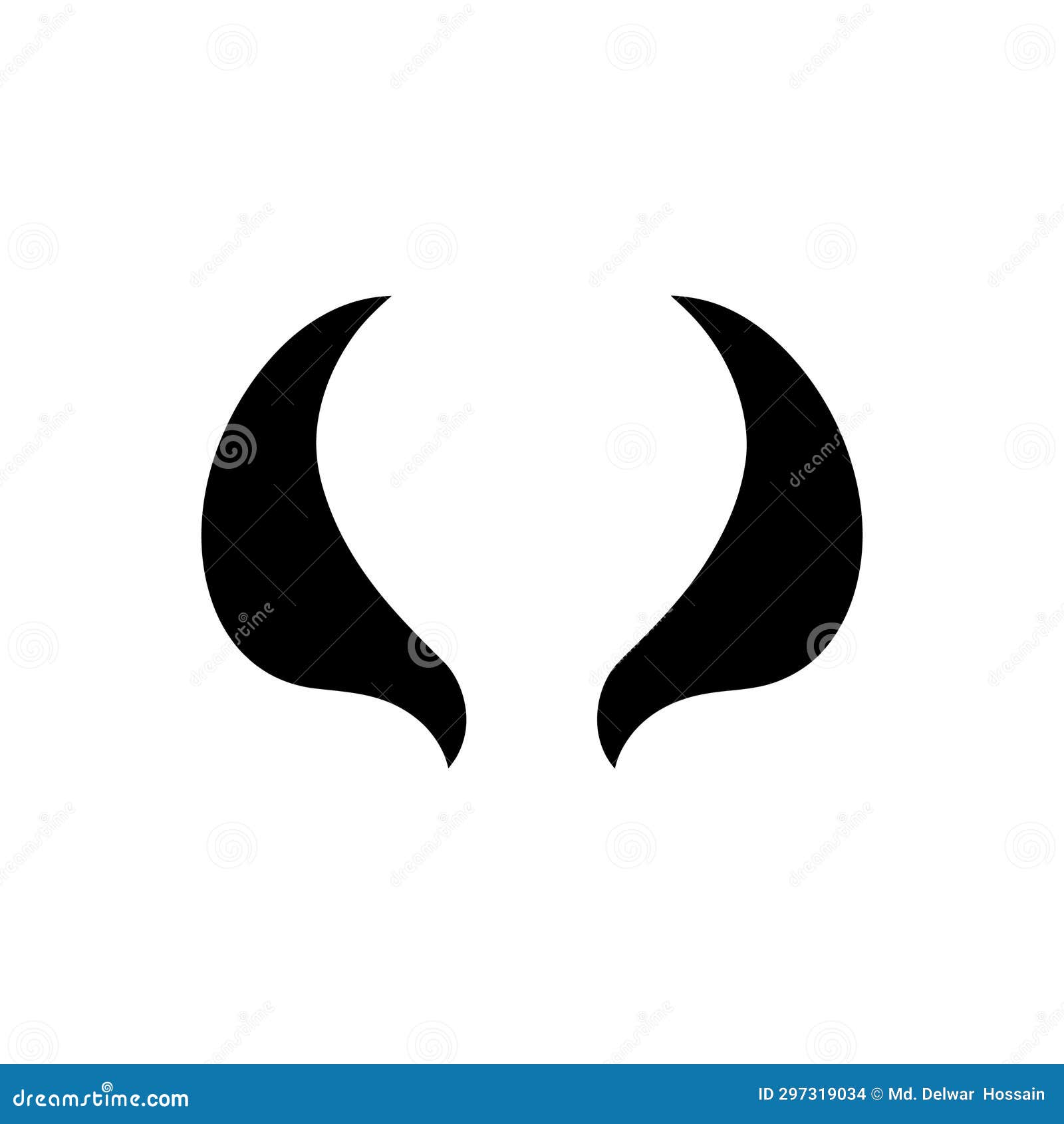 Horns Icon stock vector. Illustration of instrumental - 297319034