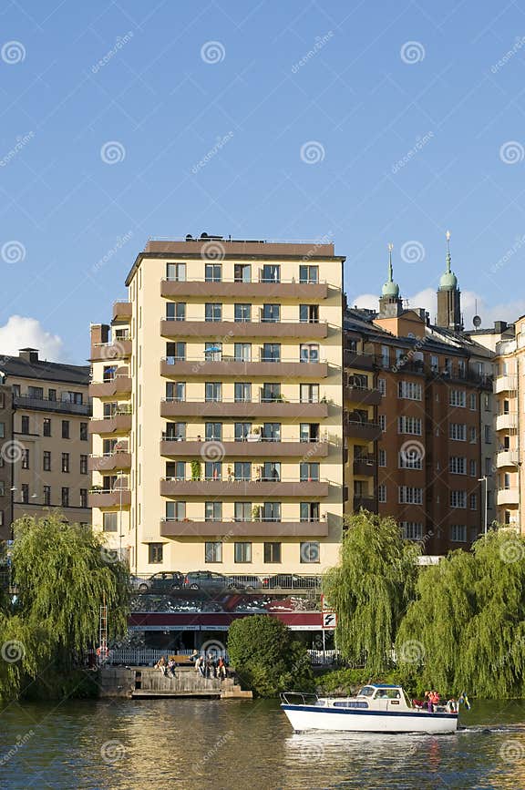 Hornstulls strand editorial photography. Image of district - 27405377