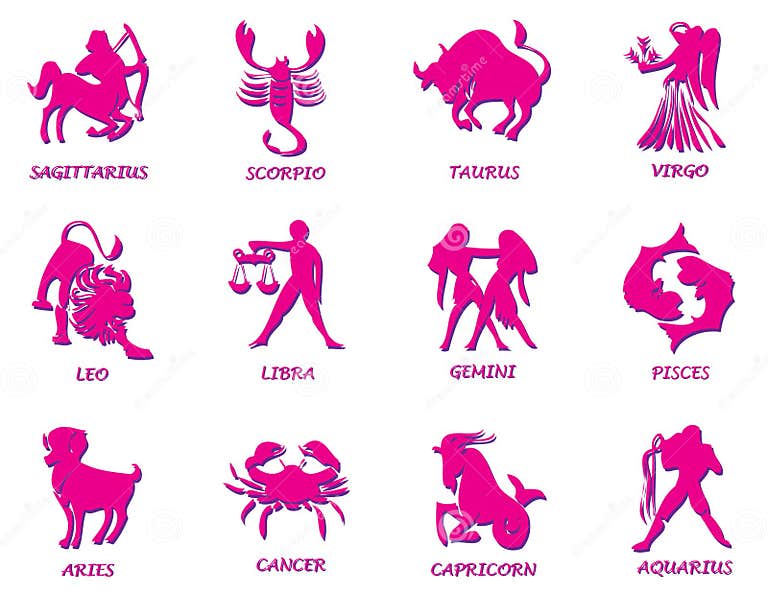 Horoscope stock vector. Illustration of libra, goat, bucket - 10436658