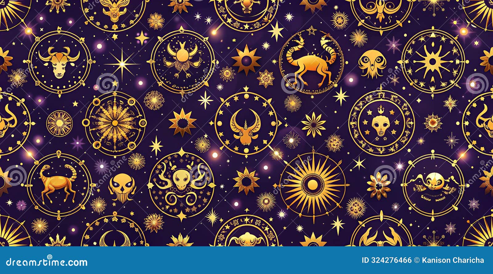 Horoscope Astologist Background Pattern Wallpaper Generative by AI ...