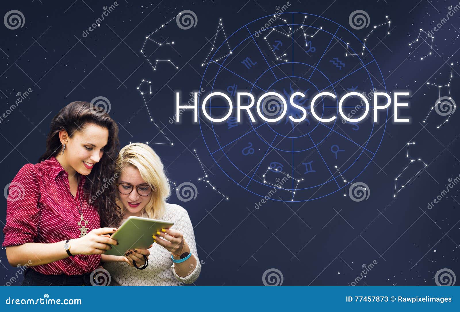 Horoscope Astral Calendar Future Prediction Signs Concept Stock Image ...