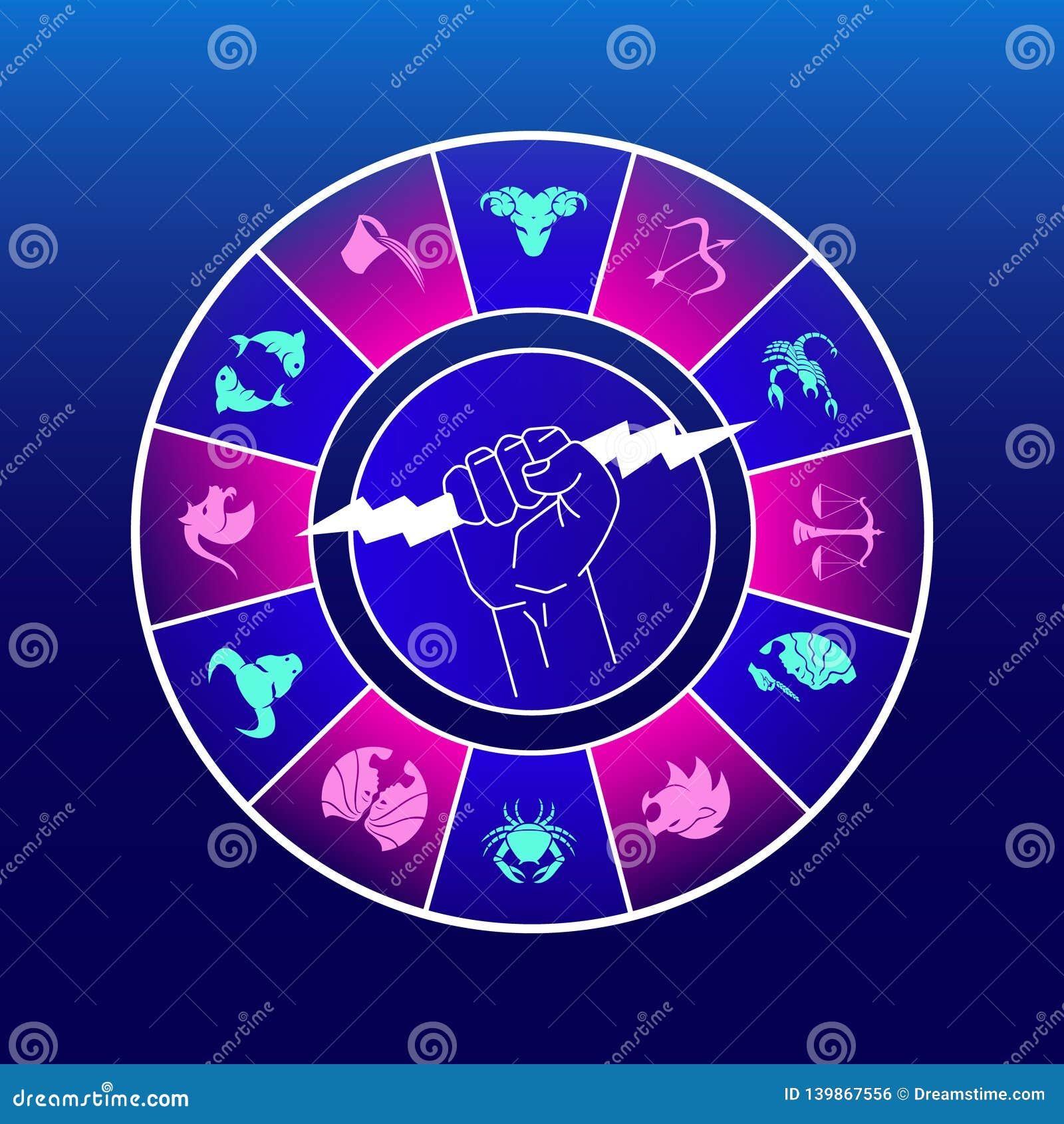 Horoscope Icon / Logo. Art Illustration Stock Illustration ...