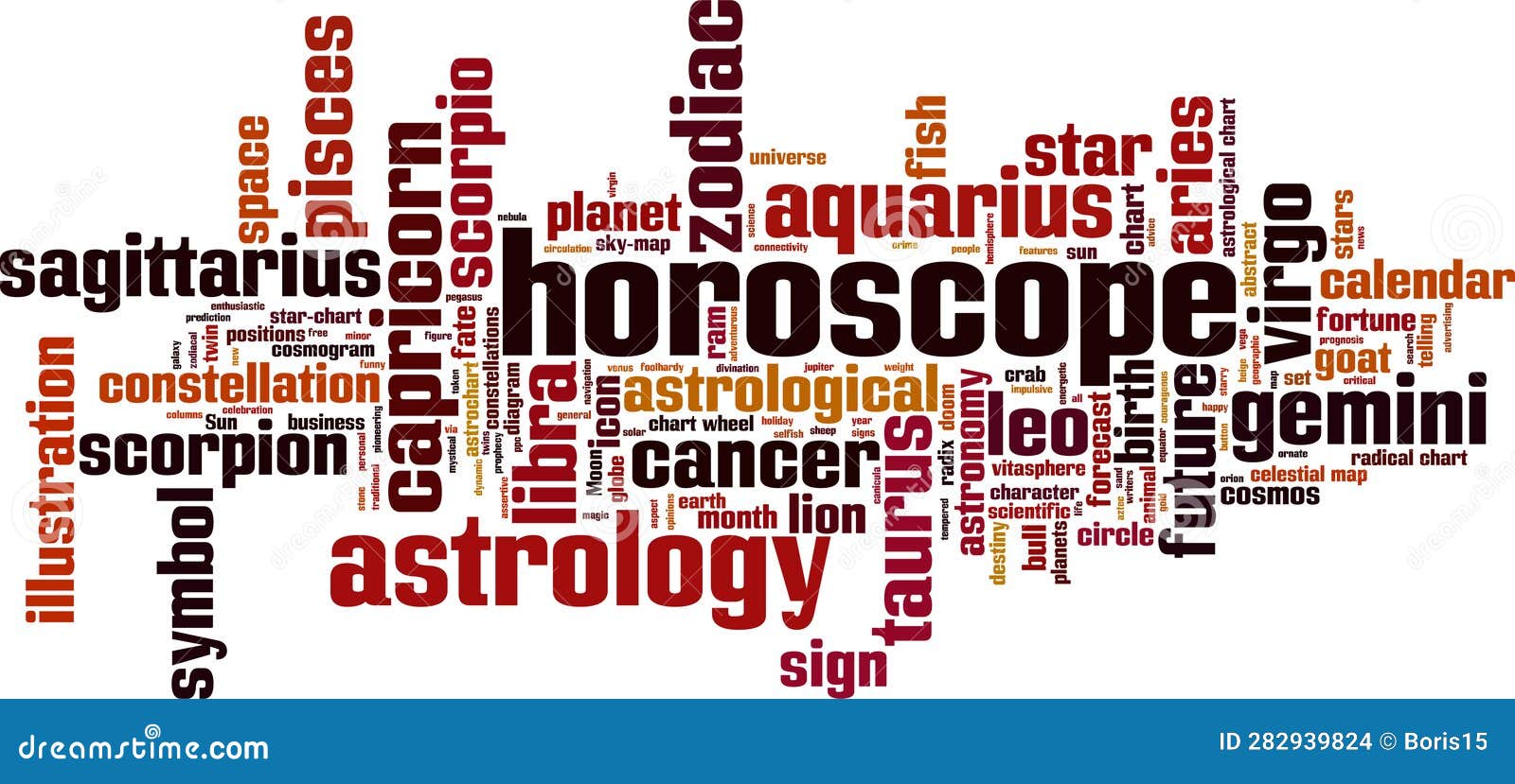 Horoscope word cloud stock vector. Illustration of skymap - 282939824