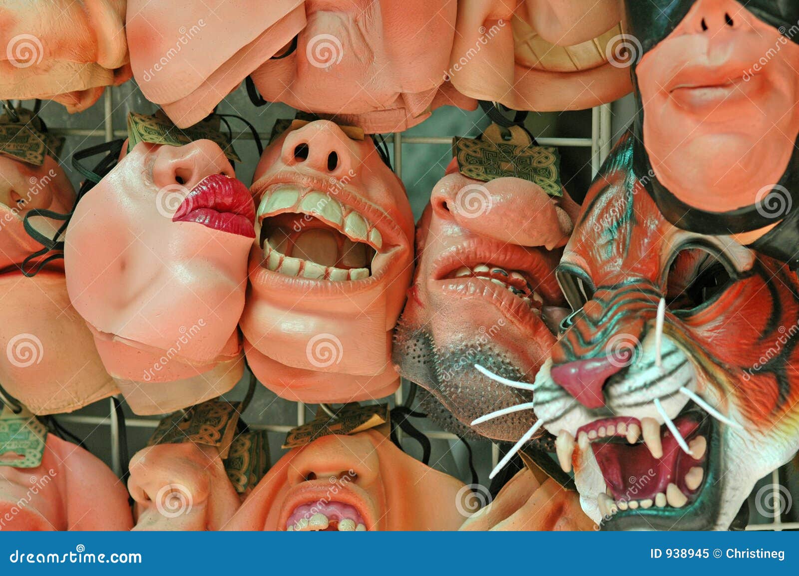 Horrible faces stock image. Image of fangs, ugly, scary - 938945