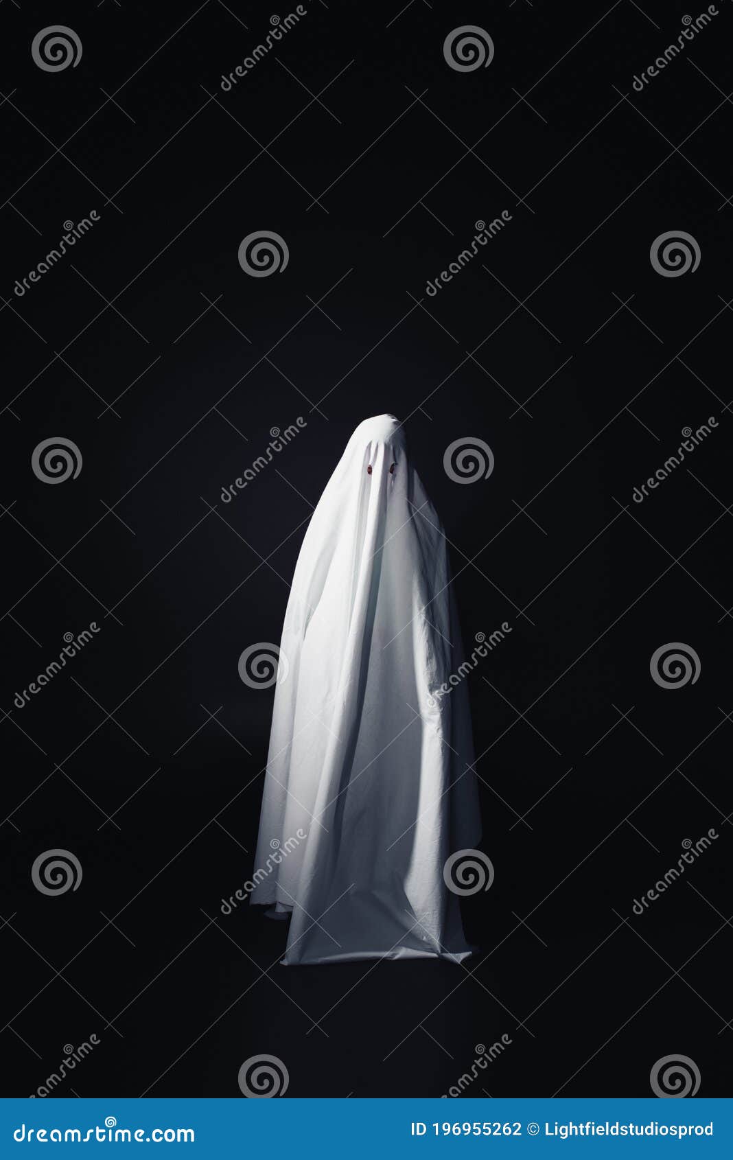 Horrible Ghost in White Bedsheet Stock Photo - Image of concept ...