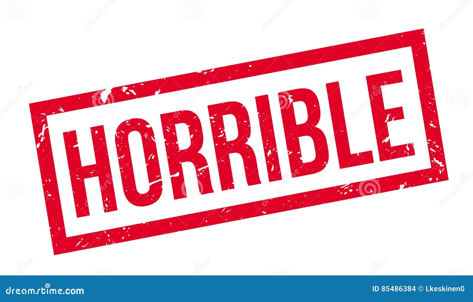 Horrible rubber stamp stock illustration. Illustration of movie - 85486384