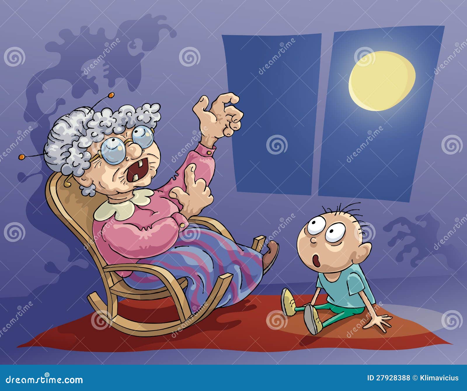 Horrible Story Vector Illustration | CartoonDealer.com #27928388