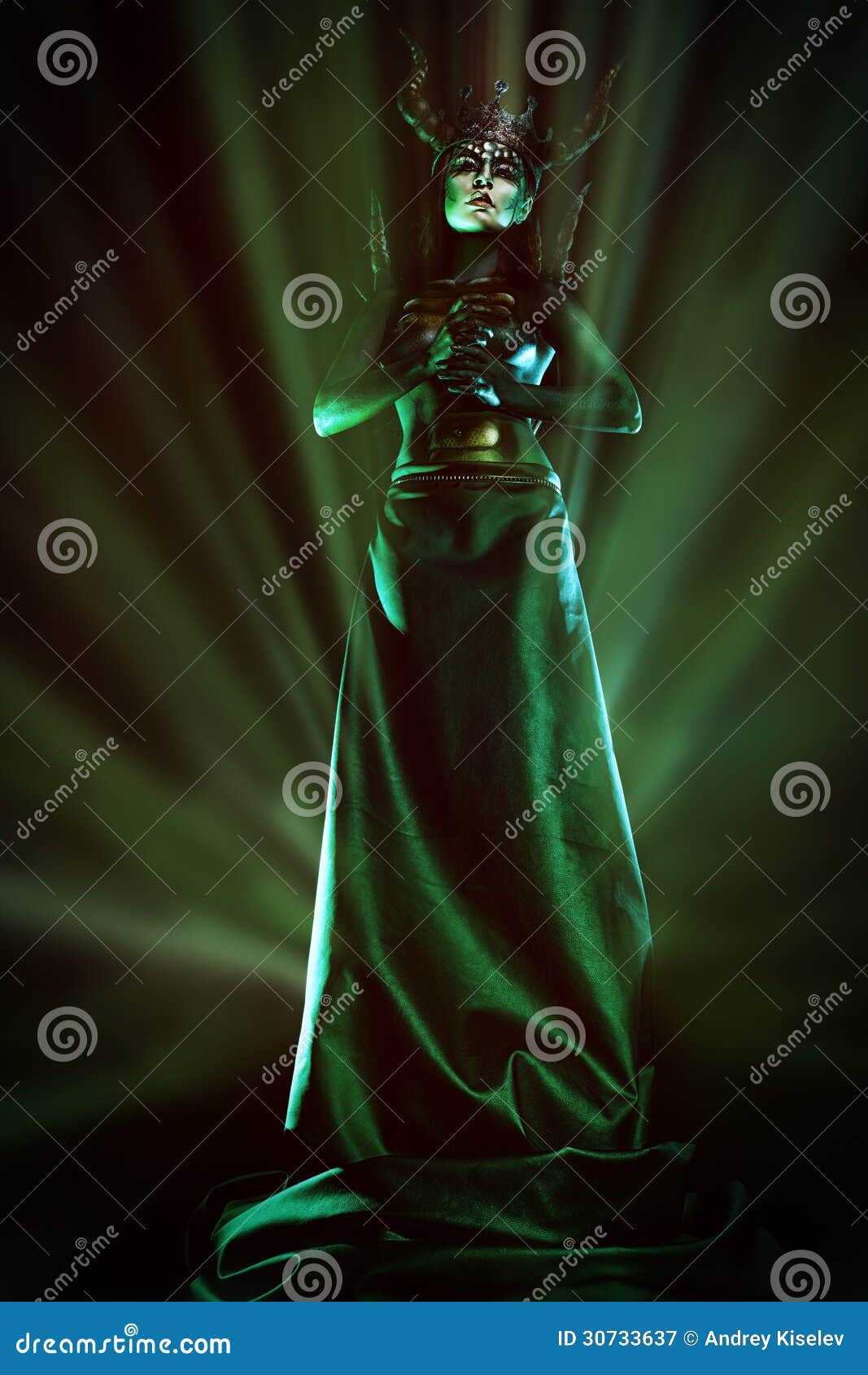 Horridness stock image. Image of gothic, green, afterlife - 30733637