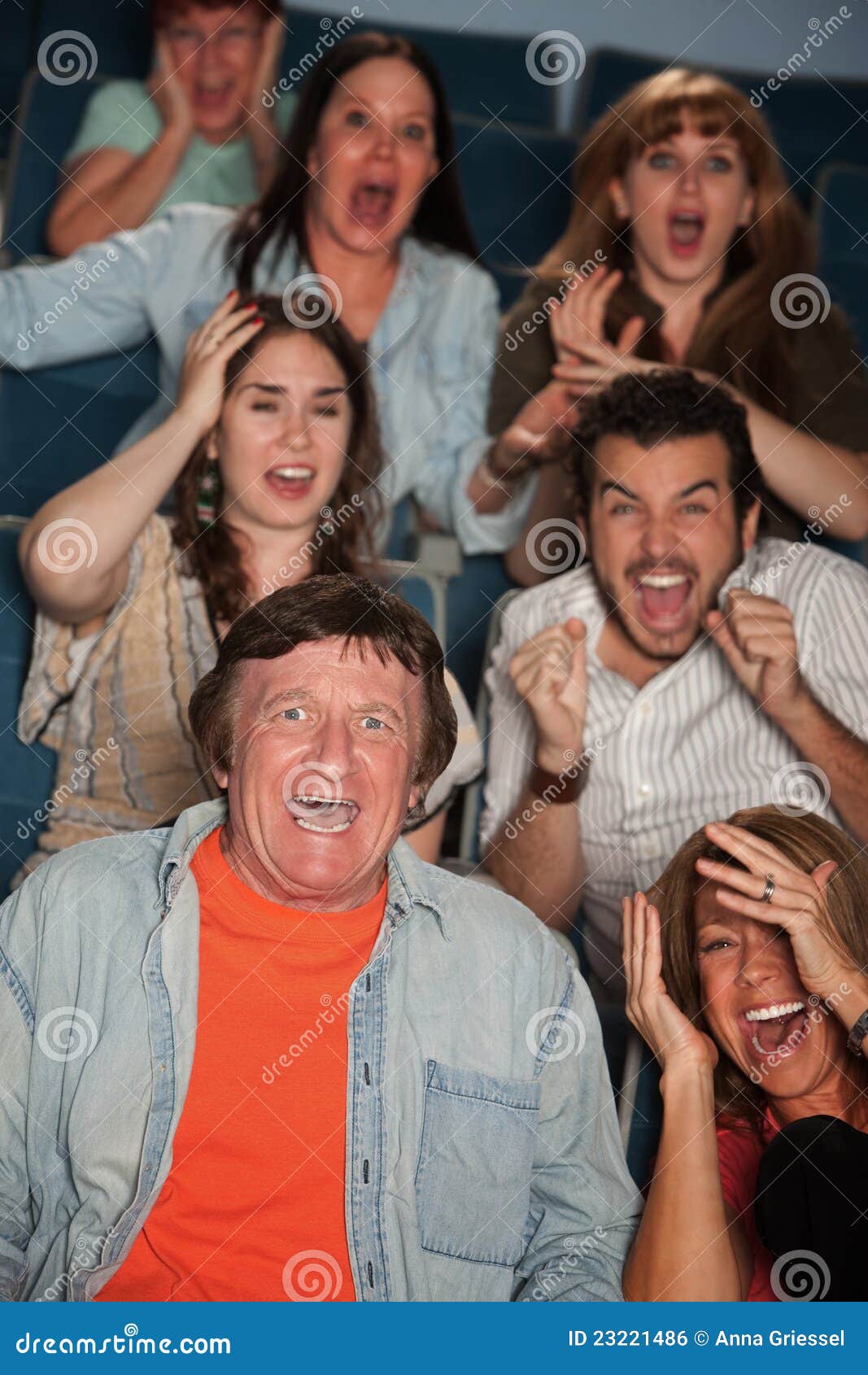 Horrified Audience stock photo. Image of grandstand, face - 23221486